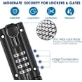2 Pack Combination Locking Bolt 4 Digit, Sliding Bolts Latch ...