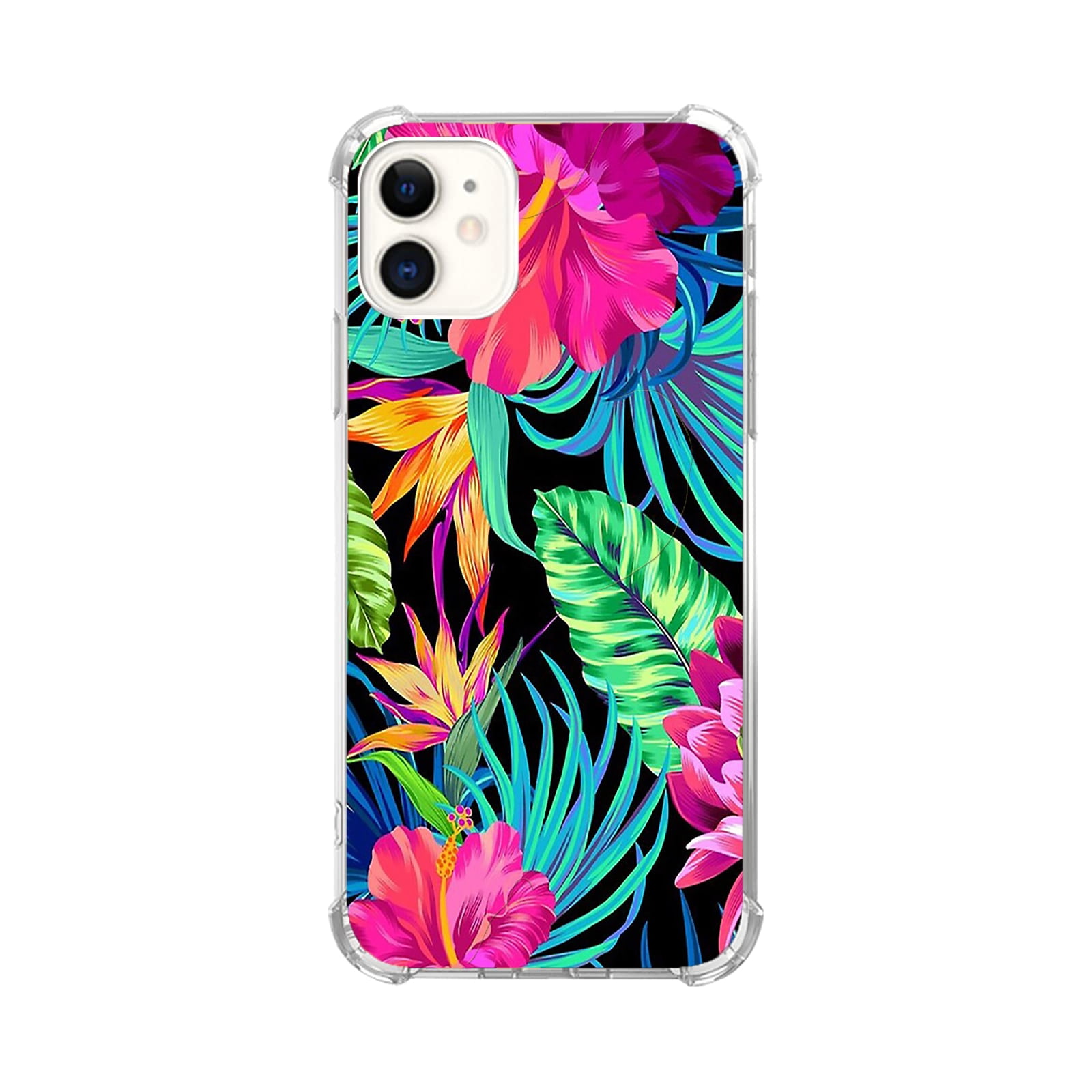Hibiscus Flower Case for iPhone 12,Aesthetic Colourful Floral Plant ...