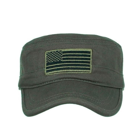 Washed Cotton Military Caps Cadet Caps Unique Design Vintage Flat Top ...