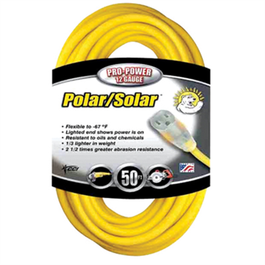 Coleman Cable 100 ft. 14/3 Yellow Jacket Extension Cord - Walmart.com