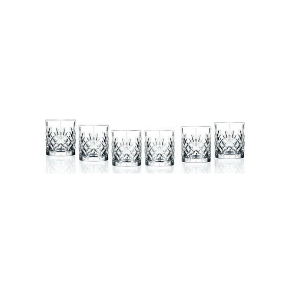 Lorren Home s Crystal Melodia Collection Double Old Fashioned Glass Set ...