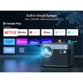 Smart Auto Focus 4K Projector, Toptro Home Movie Projector with Android ...