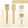 6Pcs Cartoon Highland Cattle Wooden Spoons Utensil Set Flowers Animals ...