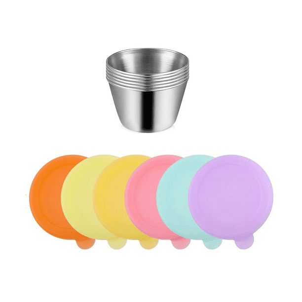 Qtmnekly Salad Dressing Container to Go, 2.4 Oz Containers with Lids ...
