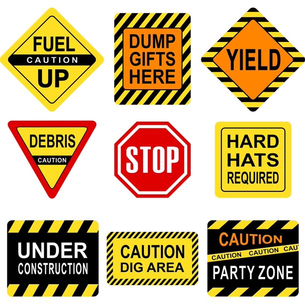 Camping Themed Party Decorations, 10 - 11.8 Inch Laminated Camping Sign ...