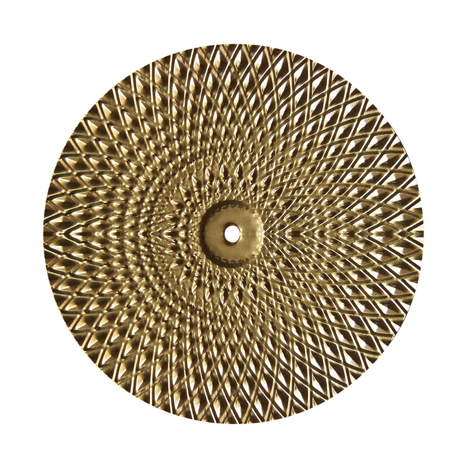 Hapeisy Metal Wall Art Decor,Straight Grain Wavy Circular Design,Wall ...