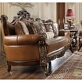 Traditional Custom Mohawk Finish Leather 3Pcs Sofa Set By Homey Design ...