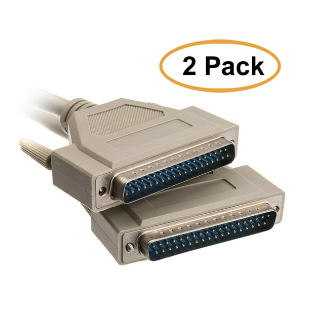 C&E Serial Cable, DB37 Male, rated, 37 Conductor, 1:1, 3 Feet, 2 Pack ...