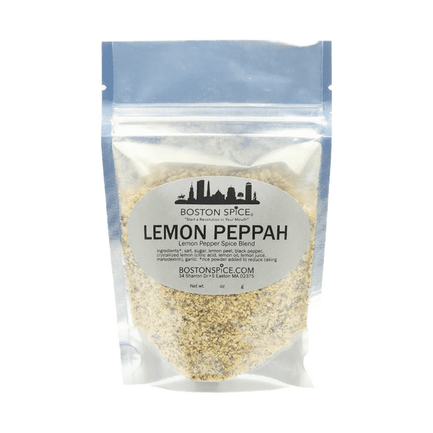 Boston Spice Lemon Peppah Seasoning Mix Handmade Real Lemon Pepper ...