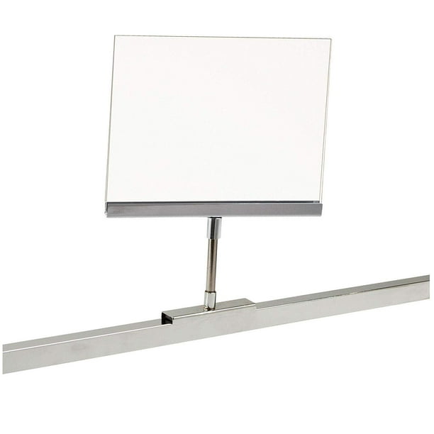 Retail Rack Acrylic Frame Magnetic Base Sign Holder, 5.5" x 7" Card ...