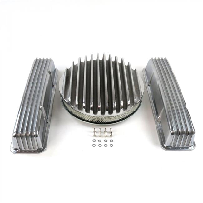 Small Block Chevy 14 in. Deep Round & Tall Finned Engine Dress Up kit ...