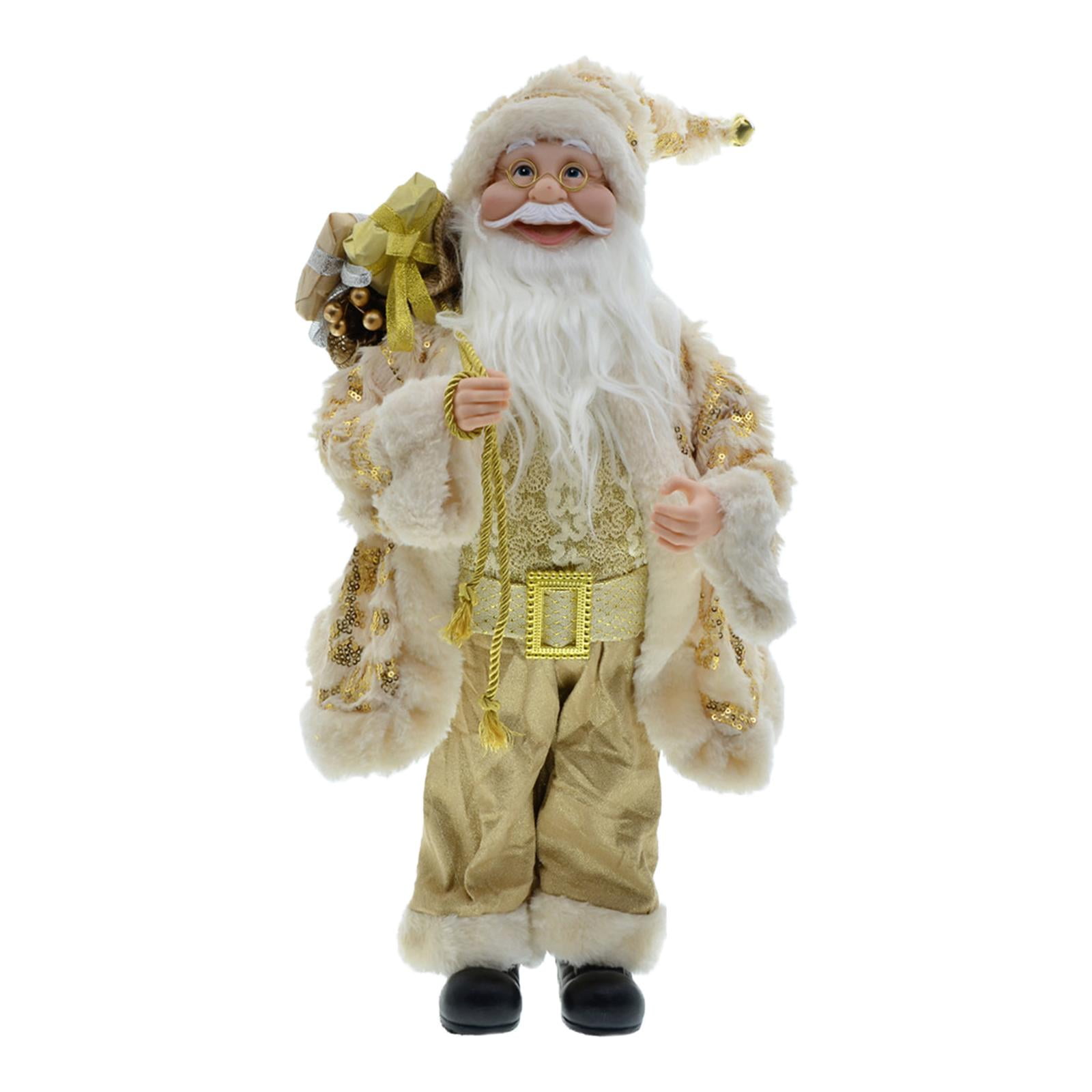 Santa Figurine Standing Santa Doll Toy Christmas Ornaments for ...