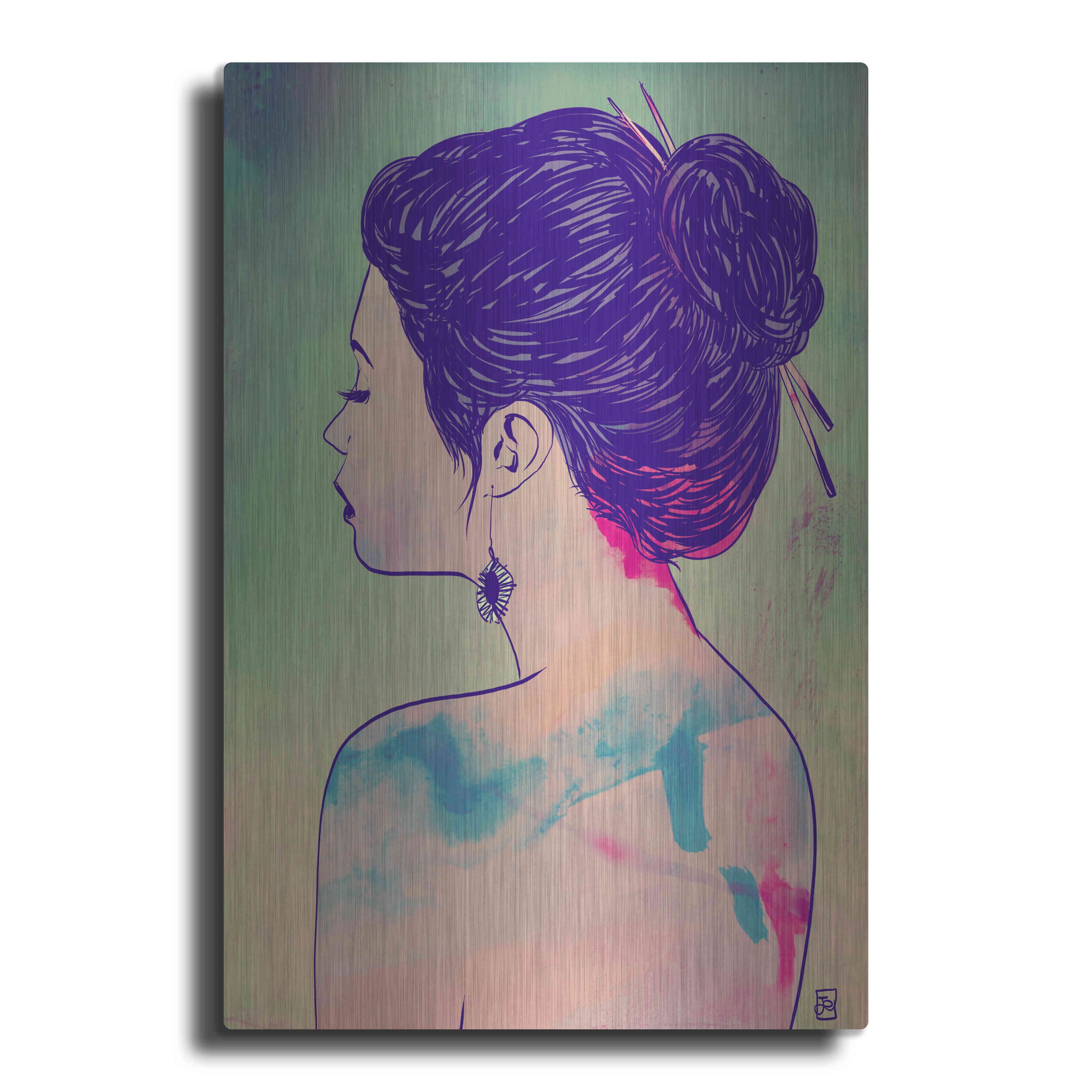 Luxe Metal Art 'Colors' by Giuseppe Cristiano, Metal Wall Art, 16"x24 ...