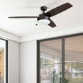 Prominence Home Statham 52" Bronze LED Ceiling Fan with 5 Blades, Pull ...