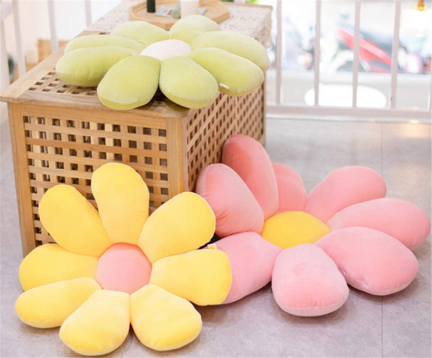 60cm Pink Flower Pillow Daisy Throw Pillow Cushion Flower Floor Pillow ...