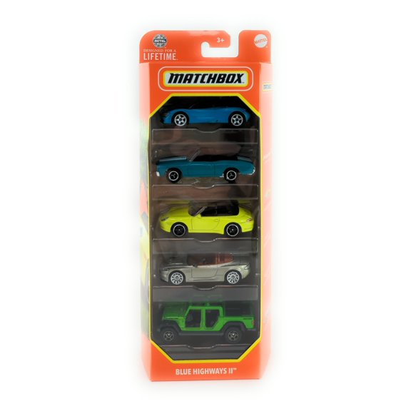 Matchbox City Adventure II 5 Car Pack 1:64 Scale Die Cast Vehicles ...