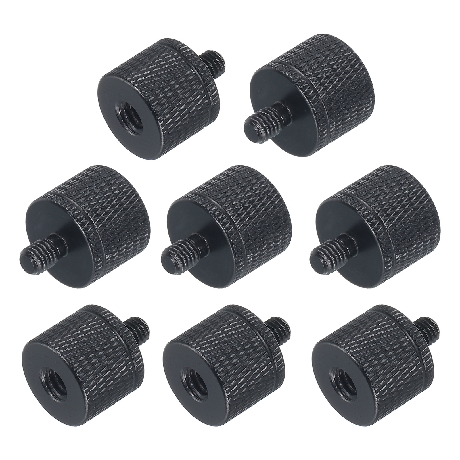 Uxcell 8Pcs Mic Stand Adapter 1/4 Female to M5 Male Camera Screw Thread ...