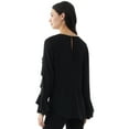 Scoop Women’s Long Sleeve Ruffle Top - Walmart.com