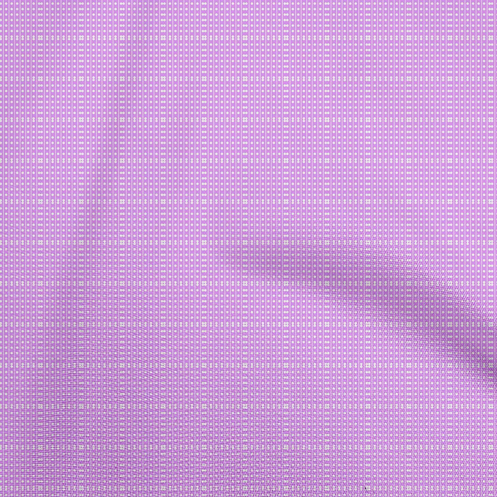 oneOone Velvet Violet Fabric Stripe & Polka Dress Material Fabric Print ...