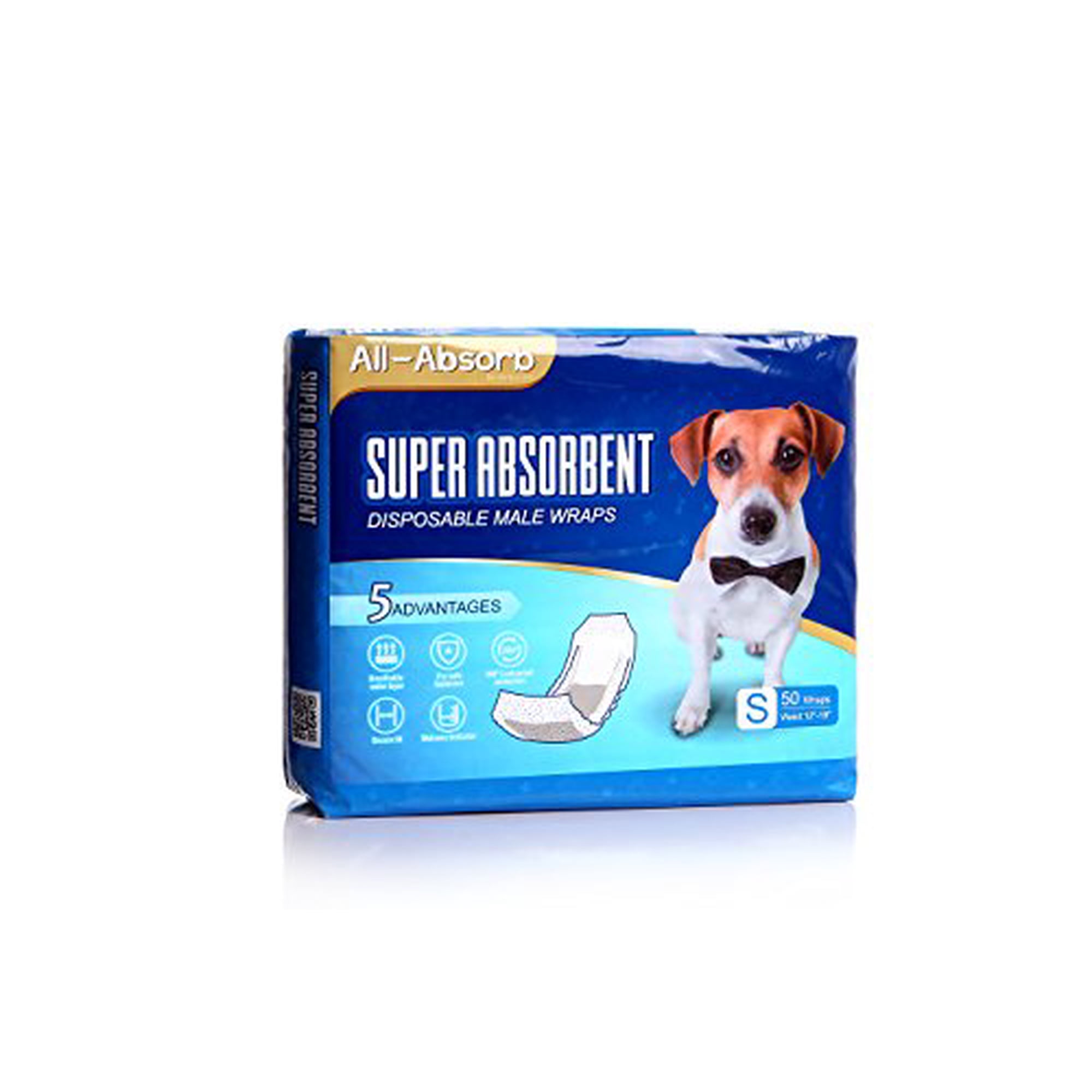 Click here for All-Absorb Male Dog Wrap  50 Count prices