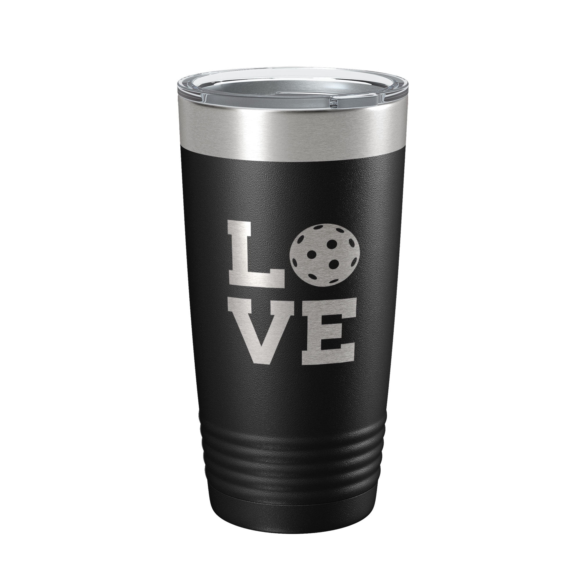 Pickleball Love Tumbler Travel Mug Insulated Laser Engraved Coffee Cup ...