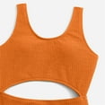 Girls 1 Piece Solid Color Swimsuit Bathing Suit Swimwear Leisure