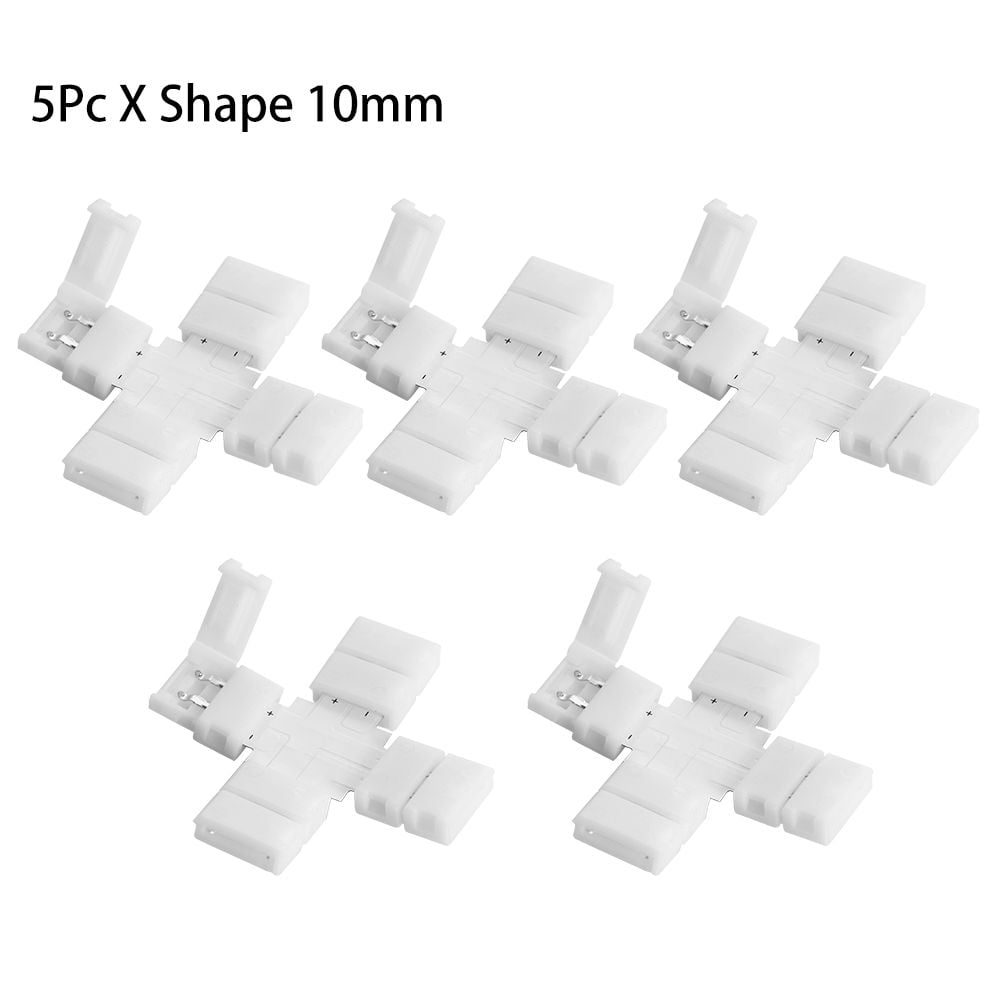 1/5/10Pcs Free Welding Clip-on Coupler Solderless Corner PCB LED Strip ...