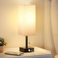 Small Linen Bedroom Lamp - 3 Color Temperature 3000K 5000K 4000K ...