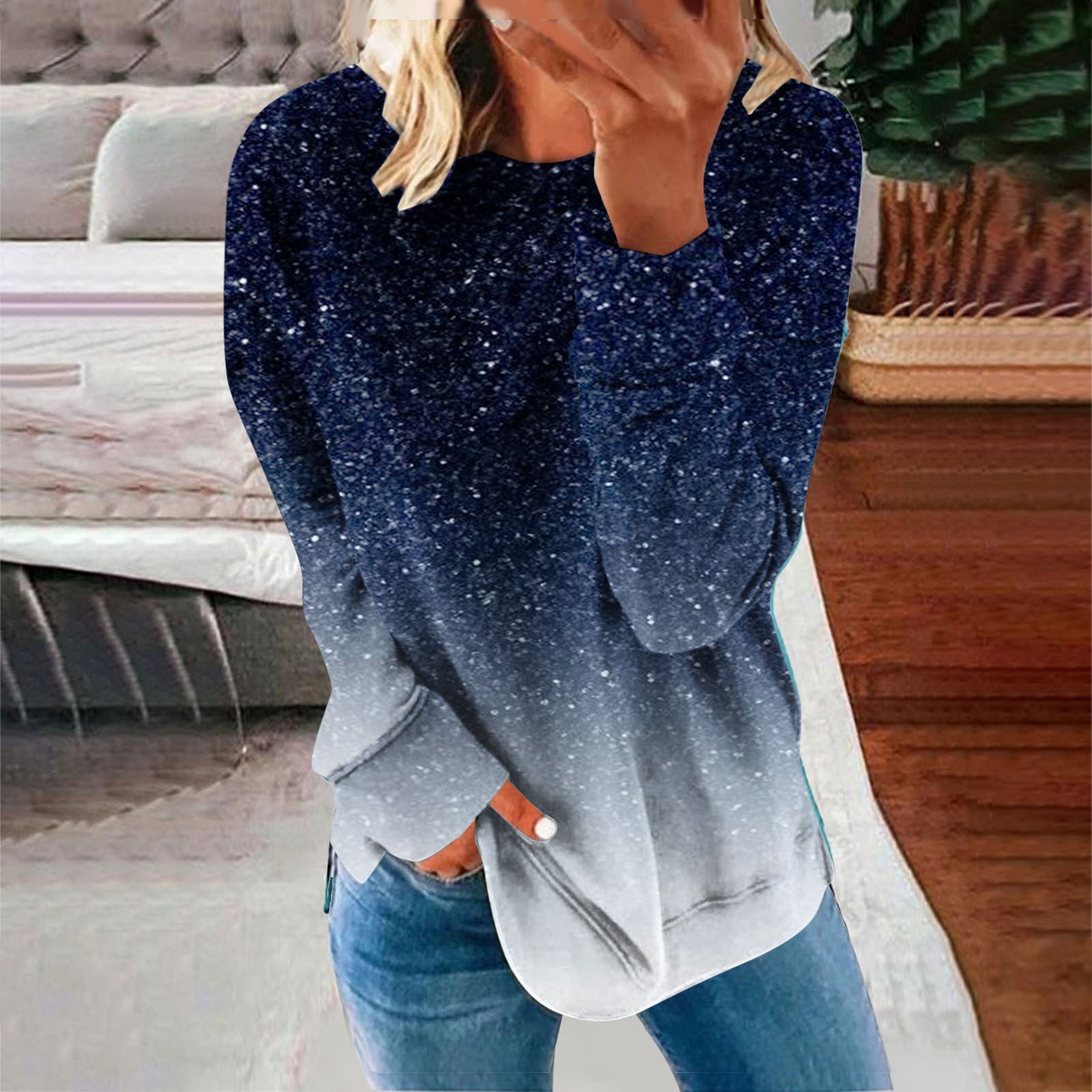 Click here for Smihono 2023 Oversized Hoodie For Women Casual Cre... prices