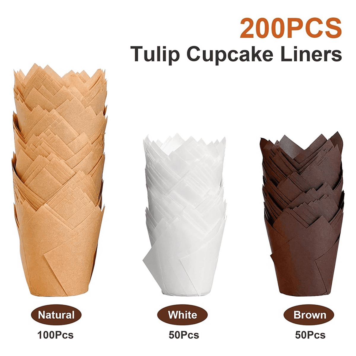 Click here for Unbranded 200pcs Tulip Cupcake Liners  Muffin Line... prices