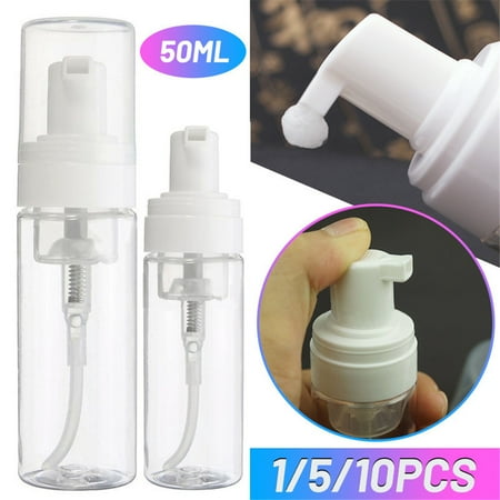 1.7 oz Plastic Foam Dispenser Bottle, Mini Foaming Pump Dispenser Empty ...