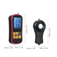 Anemometer Digital Meter BT Photometer Meter LCD Handheld Illuminometer ...