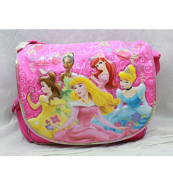 Messenger Bag - Disney - Princess - Swirl 5 Princess New School Book ...
