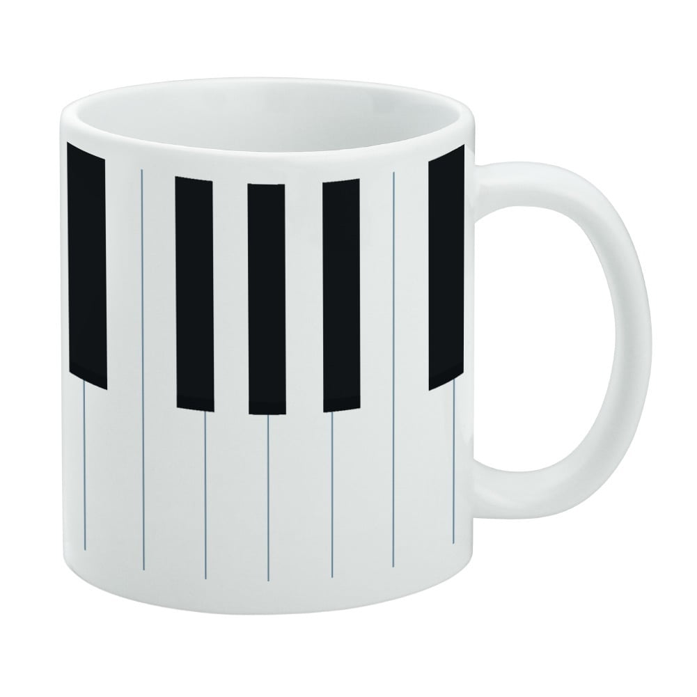 Piano Keys Keyboard Pianist Music White Mug - Walmart.com