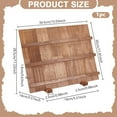 1set 3 Layer Wood Display Stands Rectangle Jewelry Organizer Holder ...