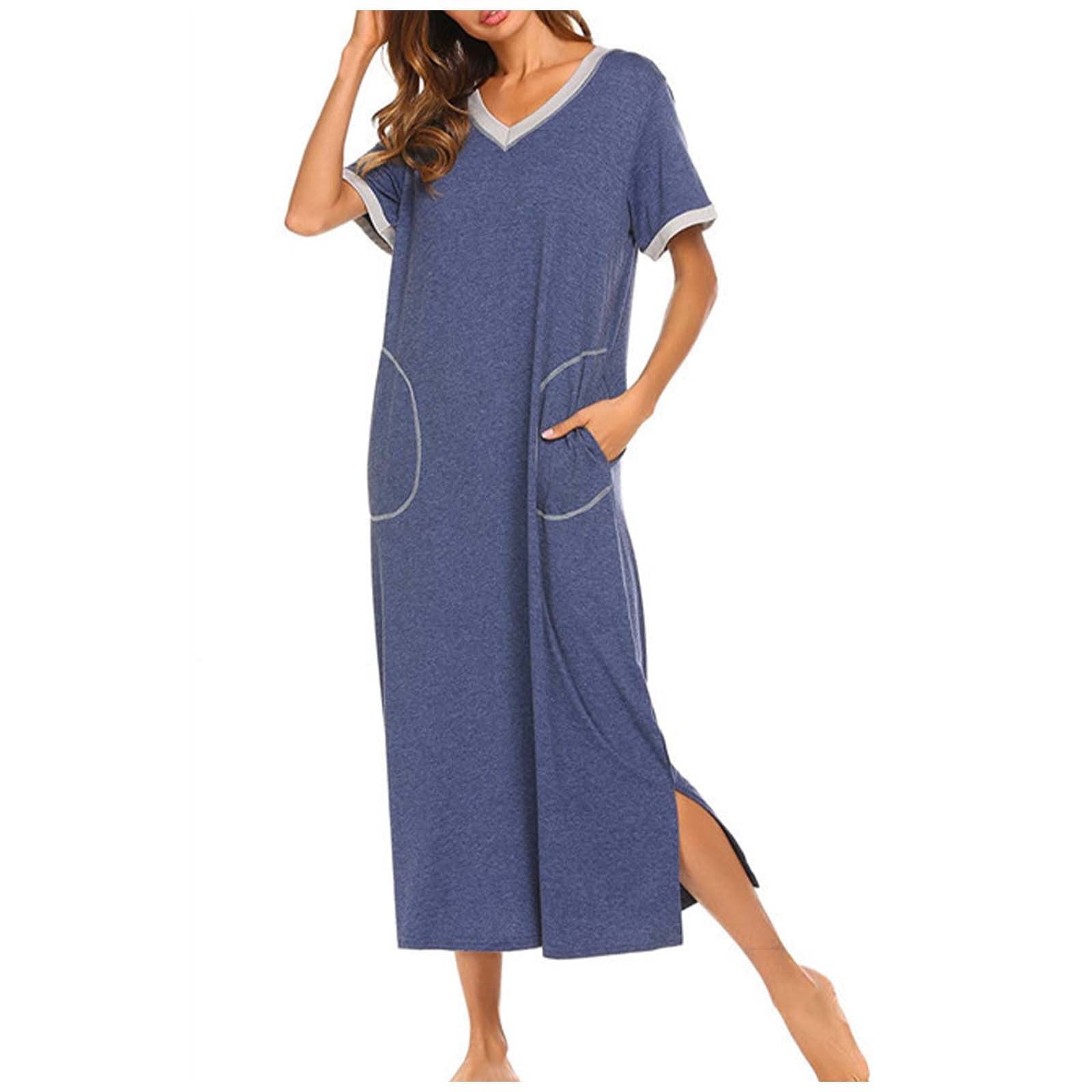 Click here for Ujnder Womens Nightgown Short Sleeve Soft Nightshi... prices