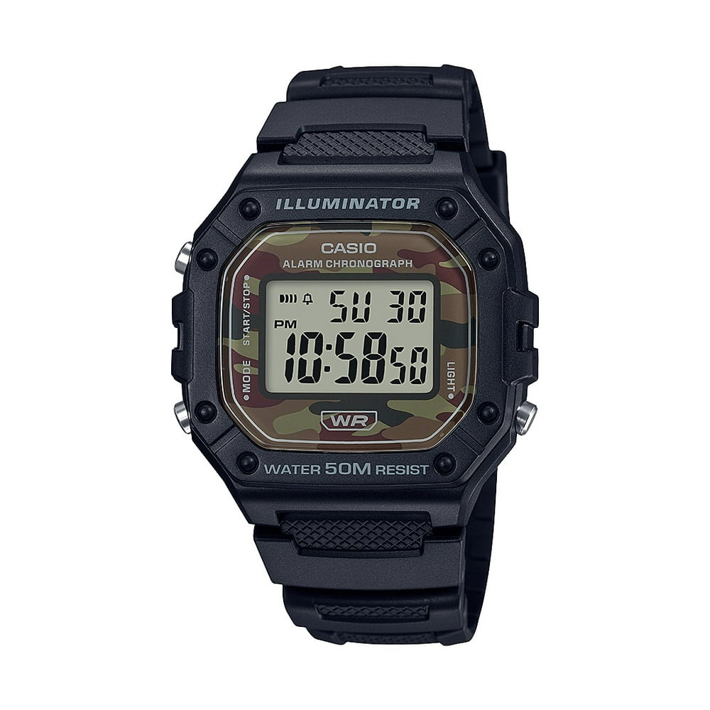 Casio - Casio Men 50m Water Resistant LED Light Stopwatch - Walmart.com ...