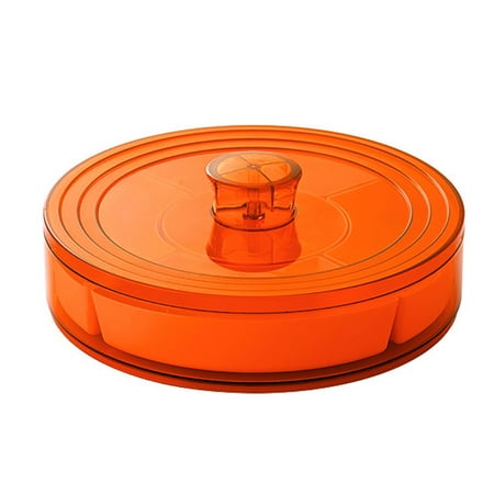 Fruit Tray Transparent Single/Double Layer Rotatable Multi Compartments ...