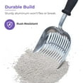 iPrimio Monster Metal Cat Litter Scoop with 17-Inch Long Handle - Extra ...