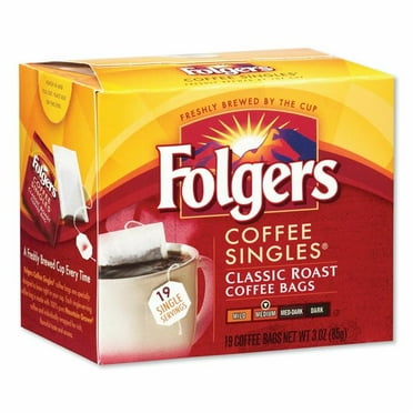 Folgers Classic Roast Ground Coffee Filter Packets, Pre-Measured, No ...