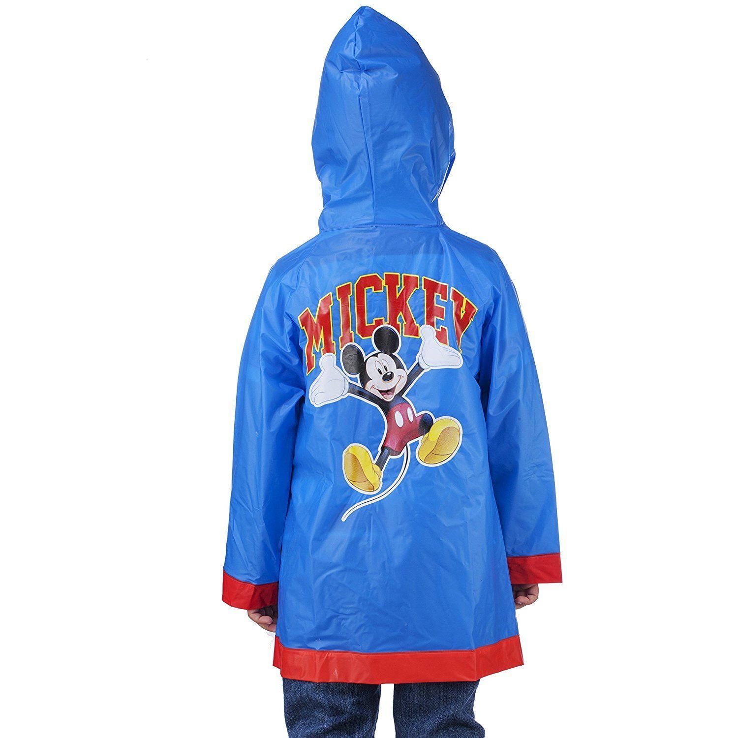Disney Mickey Mouse Little Boys' Waterproof Outwear Hooded Rain Slicker ...