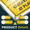 UV Protected Waterproof Aluminum Warning Signs SLOW CHICKENS AT PLAY ...