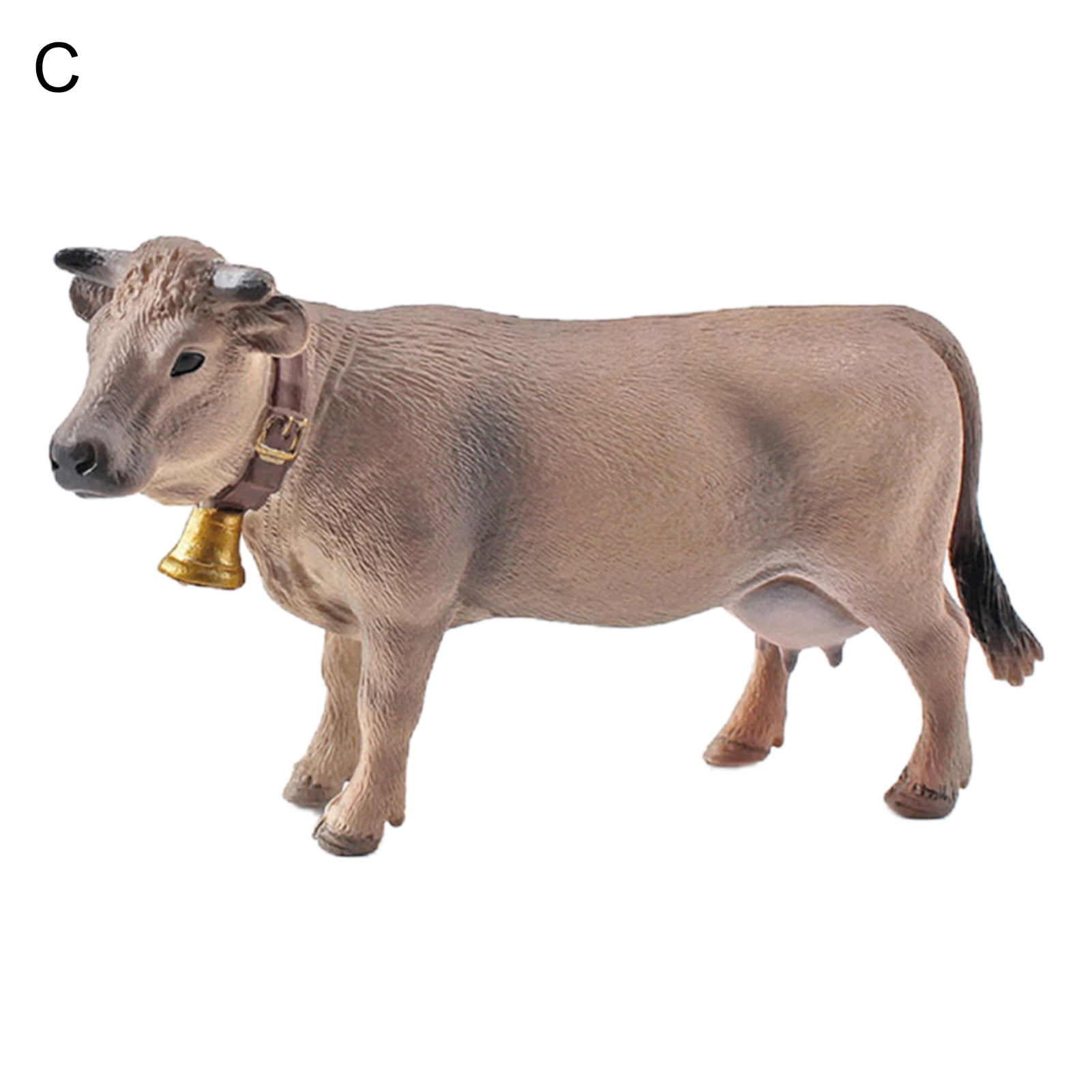 Mini Cow Model Detailed Texture High Simulation Decoration Accessories ...