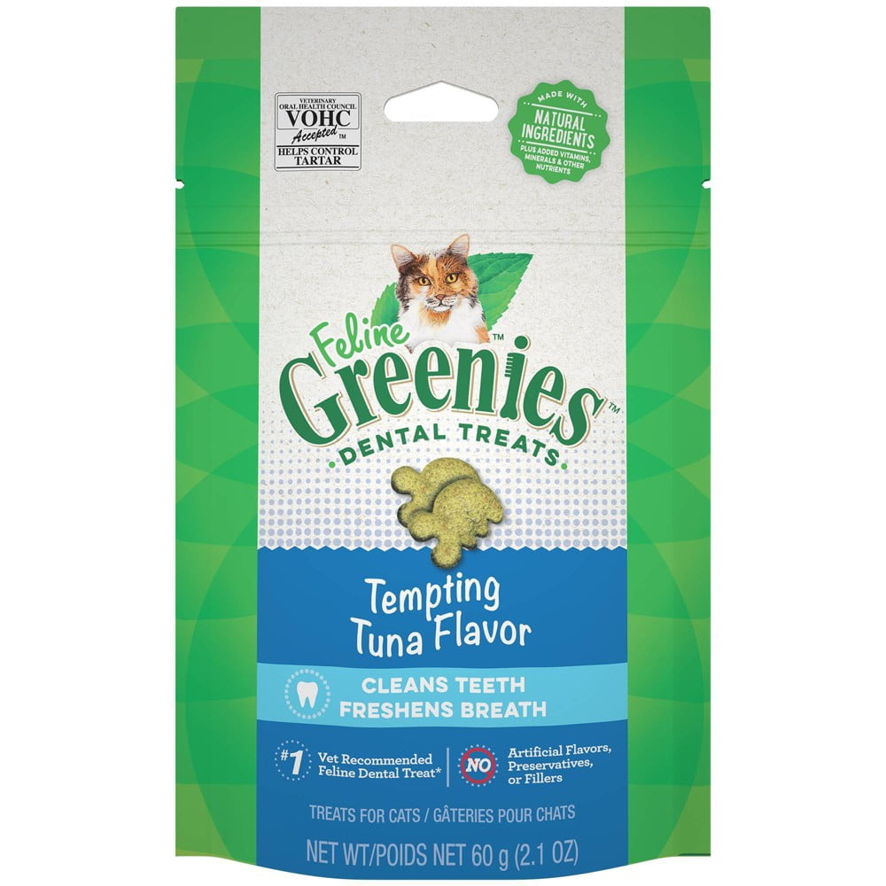 Click here for Greenies Feline Dental Treats Tempting Tuna Flavor prices