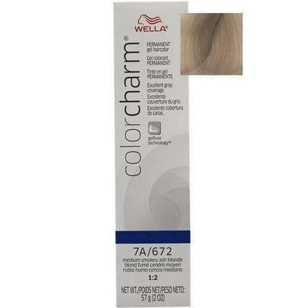 Wella Color Charm Gel Permanent Hair Color - 7A/672 Medium Smokey Ash ...