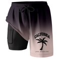 Kcolen Swim Trunks Men 6 Inch High Elastic Waist Beach Shorts Light ...