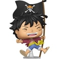 Funko Pop Vinyl Figure One Piece Monkey D Luffy with Flag 2214 ...