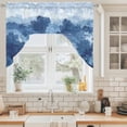 Abstract Pine Trees Kitchen Curtains Swag Valance for Windows/Bathroom ...