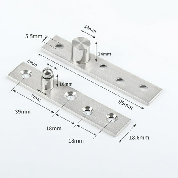 Lefu Stainless Steel Invisible 270 Degree Rotary Door Pivot Up and Down ...