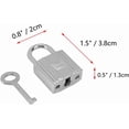 4 Pcs Mini Padlock Metal Padlock Mini Small Lock Luggage, Backpack ...